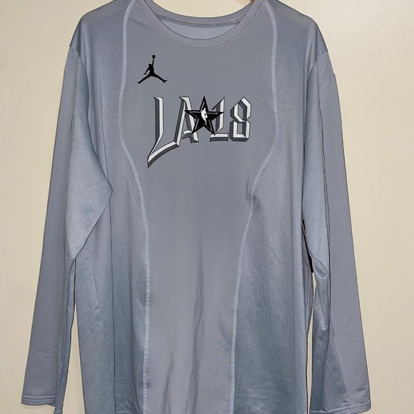 Jordan | Shirts | Nike Jordan Nba All Star Los Angeles 28 Long Sleeve ...